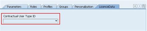 Solved How To Set Su01 Licencedata Contractual User Typ Sap Community
