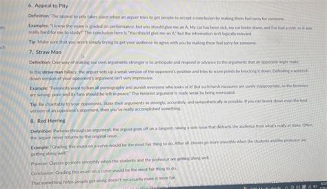 Solved Identify The Logical Fallacy Each Statement Makes Chegg