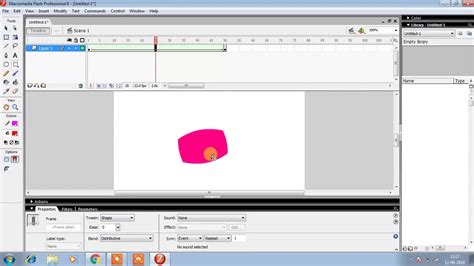 How To Do Shape Tween In Flash Youtube