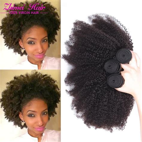 Sunny 7a Brazilian Remy Afro Kinky Virgin Hair 3pcs Brazilian Short