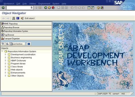 sap abap with screenshots abap development workbench 1