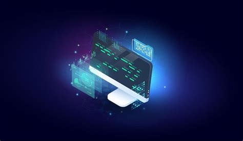 Premium Vector Software Programming Coding Concept Program Or Web Developer Coding On Computer