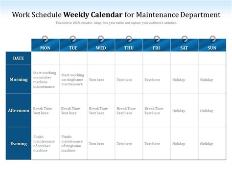 Top 10 Work Schedule Templates With Samples And Examples