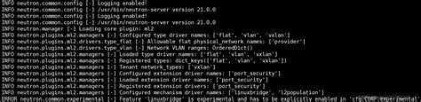 Ubuntu部署openstack Zed版本neutron报错：feature ‘linuxbridge‘ Is Experimental