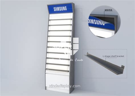 Floor Standing Wall Mount Phone Case Backlit Display Custom Retail