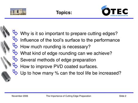 Ppt The Importance Of Cutting Edge Preparation In Metal Cutting Technology Presented By