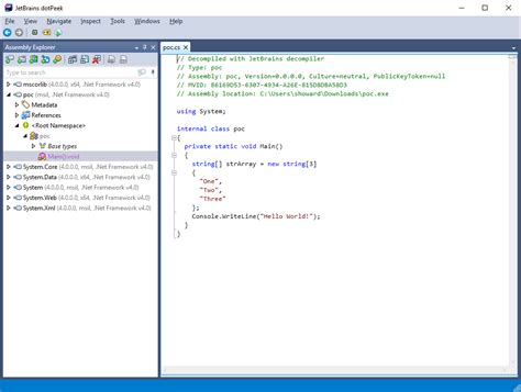 Jetbrains Dotpeek Appcrawler
