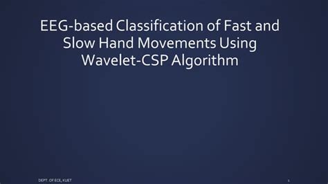 eeg based classification ppt