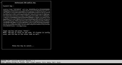 Set Ssh Key Expiry For The Gateway Users