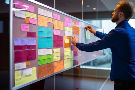 Premium Photo Agile Kanban Board For Fast Project Management Innovation