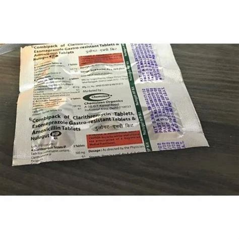 Amoxicillin Clarithromycin Esomeprazole At ₹ 2150 Box Ppi And Gastrointestinal Medicines In New
