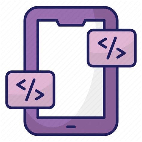 Mobile Coding Programming Development Source Icon Download On