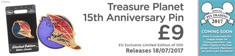 Treasure Planet Pin Disney Store UK Disney Pins Blog