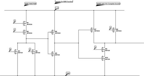 Non Trivial Logic Function To Cmos Schematic Electrical Engineering