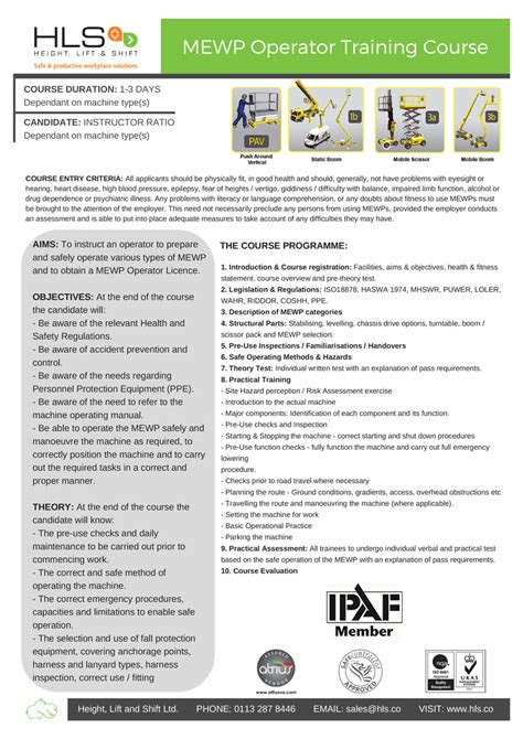 Download A Guide To Mewp Operator Training From Hls