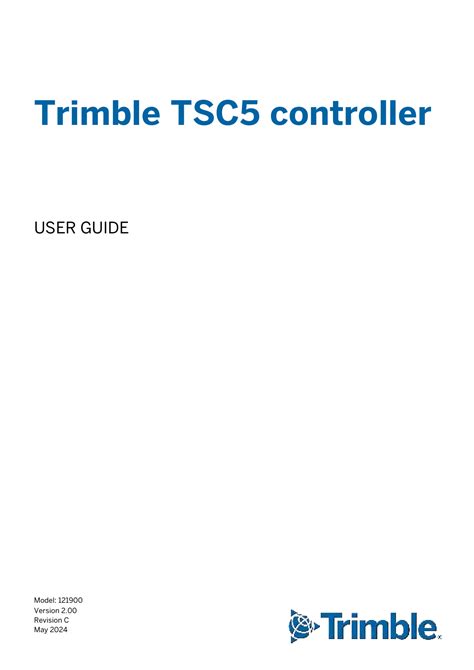 Trimble Tsc5 Data Controller User Guide