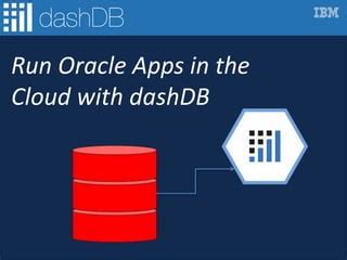 Run Oracle Apps In The Cloud With DashDB PPT