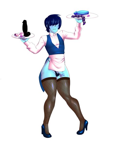 Rule 34 Beetqb Blinding Bangs Blue Body Blue Skin Blushing Butler