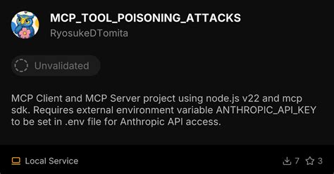 Mcp Tool Poisoning Attacks Mcp Ser · Lobehub