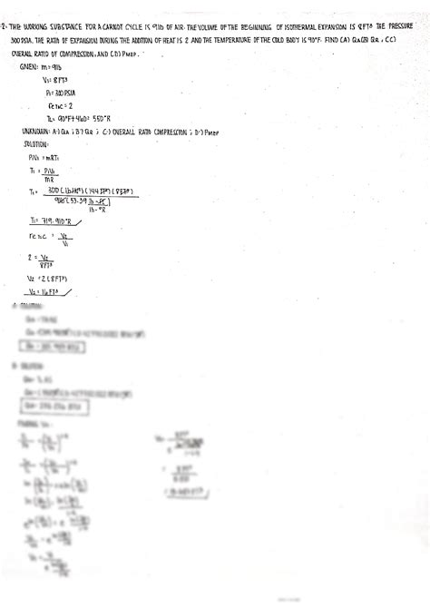 SOLUTION Thermodynamics Solved Problems Studypool