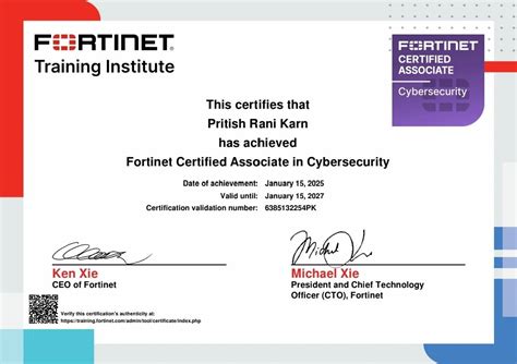 Fca Cybersecurity Certification Techskills Pritish Rani Karn