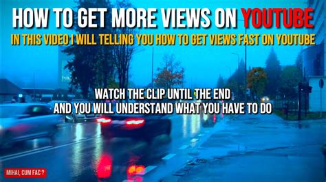 How To Get More Views On YouTube In This Video I Give You Tips How To Get Views Fast On