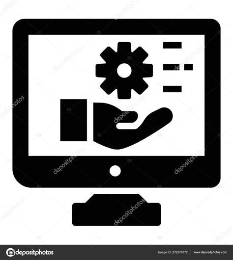 Computer Setting Vector — Stock Vector © Vectorspoint 272576372