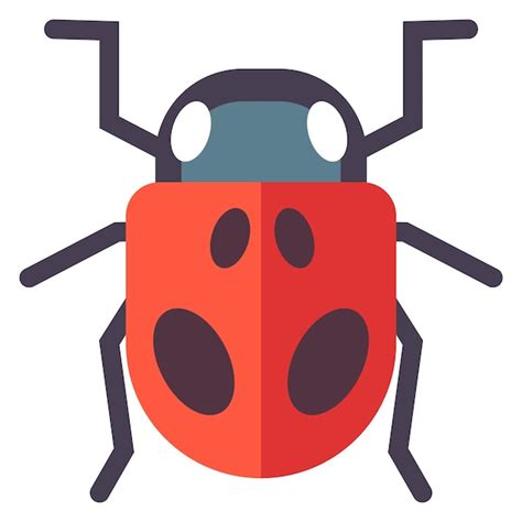 Premium Vector Ladybug Icon Red Ladybird Beetle Nature Symbol