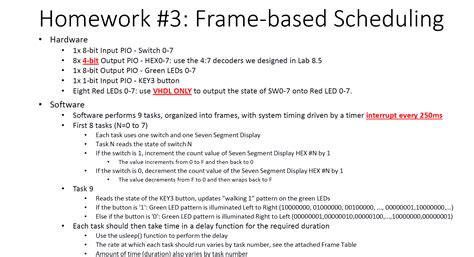 Solved Homework Frame Based Scheduling C Programmer Chegg Com