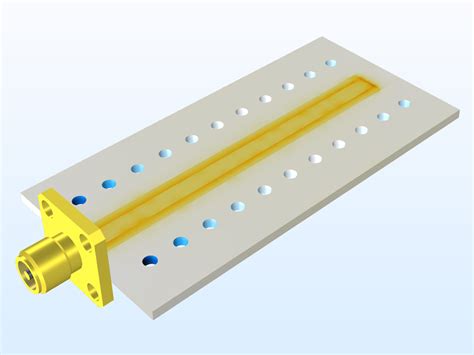 Simulating An Sma Connector On A Grounded Coplanar Waveguide Comsol Blog