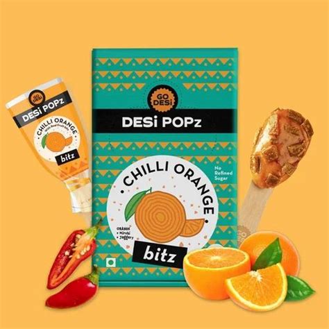 Chilli Orange Popz Bitz 100 Natural Orange And Jaggery Hand Made 50 Pcs 400 Gms फ्लेवर्ड