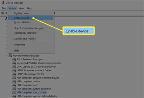 How To Enable The Touchscreen In Windows 10
