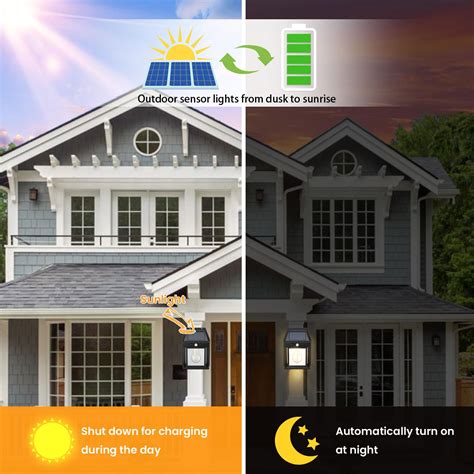 Соларни оградни светлини комплект от 4 сензор за движение 3 режима