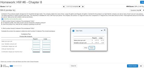 Solved Homework Hw 6 Chapter 8 Save Score 0 Of 1 Pt 3