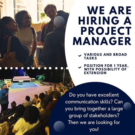 We Are Hiring Vacancy Project Manager 👇🏾 Durwin Lynch