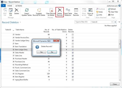 Record Deletion Tool For Microsoft Dynamics Nav 2015 Olof Simren Microsoft Dynamics Nav