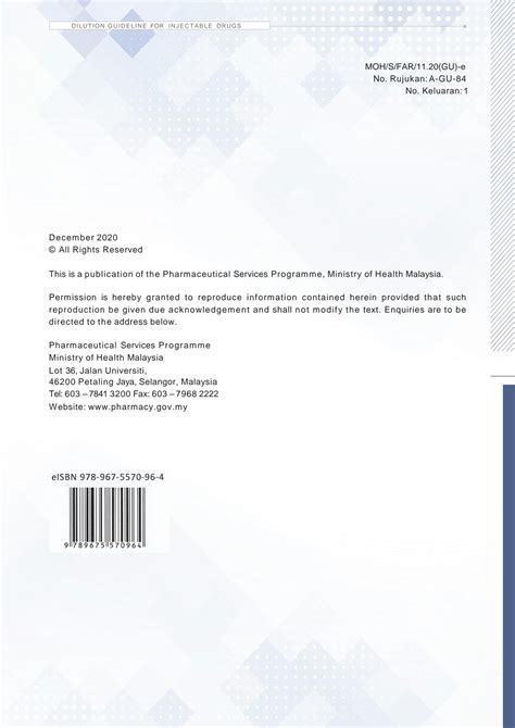 Solution Dilution Guideline Injectable Drugs Part I Antimicrobial