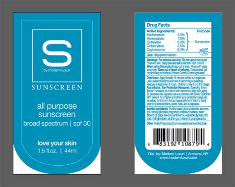 Ml Sunscreen Label Artwork Love Your Skin Sunscreen Broad Spectrum