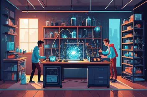 Premium Photo Showcase A Physics Lab With Babes Experimenting With Electrical Circuits And