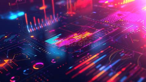 Colorful Graphs And Charts Illustrate Social Media Activity And Engagement Trends Highlighting