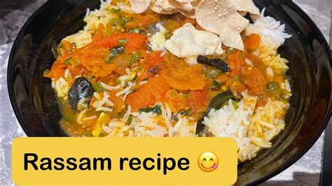 Rassam Recipe Youtube