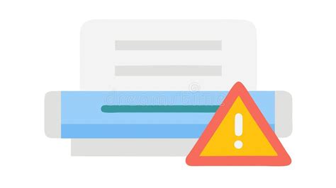 Document Printing Error Alert Icon Vector Design Generative Ai Stock