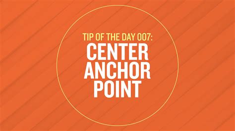 After Effects Tip Center Anchor Point Keyboard Shortcut Ukramedia