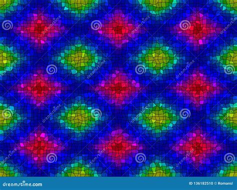 Seamless Retro Geometric Pattern Vector Illustration Stock Vector
