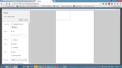 Html Css Print Card Issue Stack Overflow