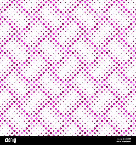 Seamless Geometrical Dot Pattern Background Deep Pink Abstract Vector