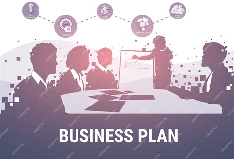 플립 차트 세미나 교육 회의 Presentati를 브레인 스토밍 실루엣 비즈니스 사람들이 팀 프리미엄 벡터