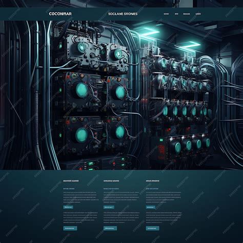 Premium Ai Image Website Layout Design Of A Computer Networking Se0301 Creative Unique