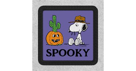 Peanuts Spikes Desert Halloween Patch Zazzle