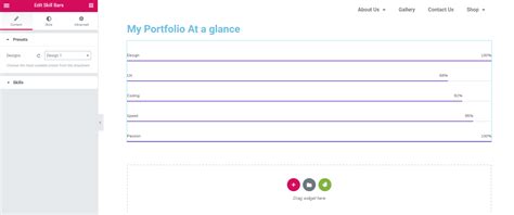how to add a skill bar on your wordpress site